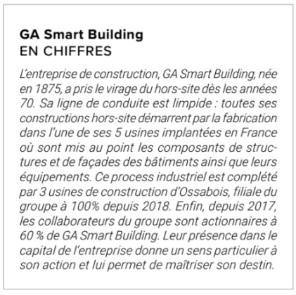GA Smart Building, en phase avec sa démarche vertueuse - HORS SITE